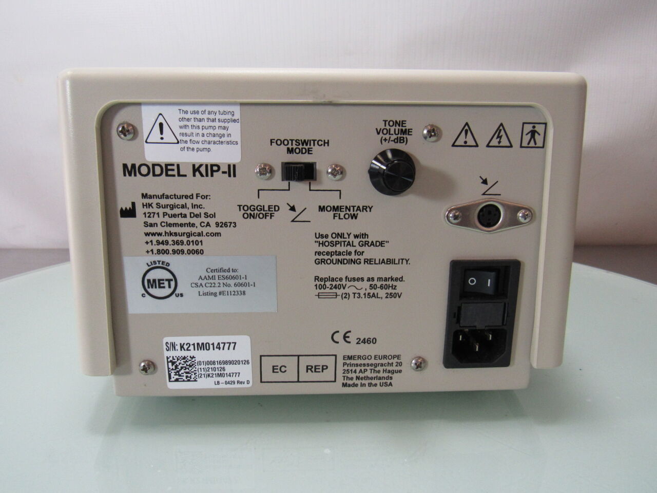KLEIN PUMP MODEL KIP-II Vacuum Pump Auction