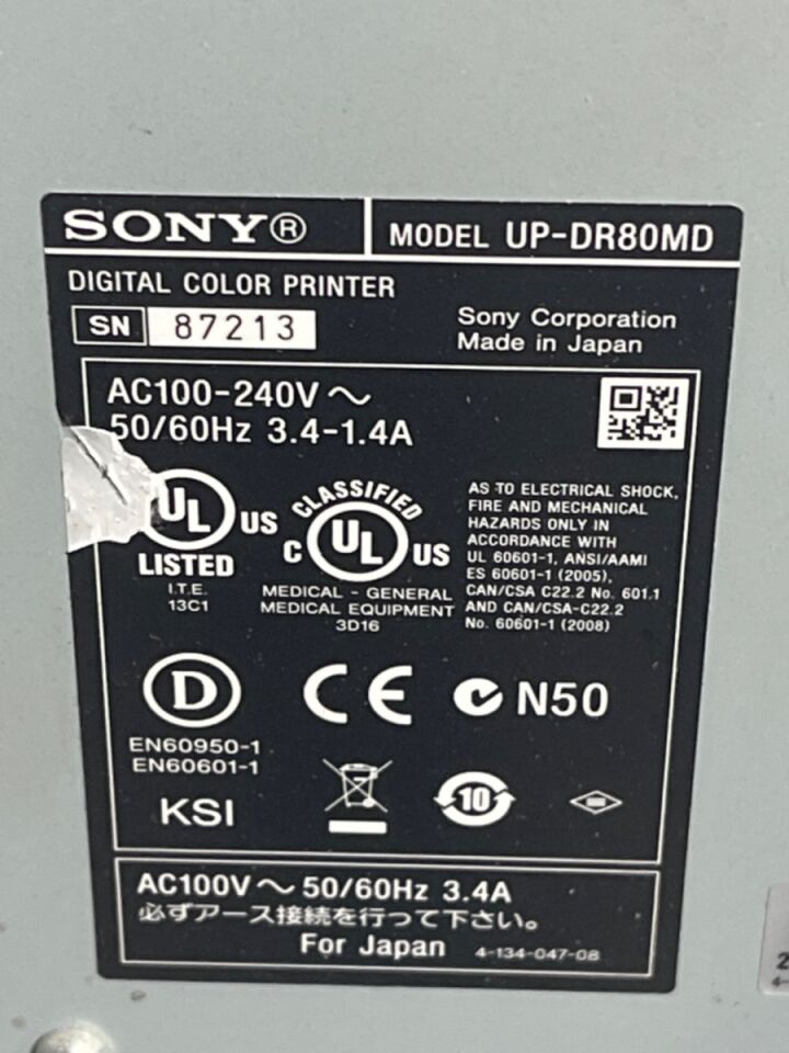 UP-DR80MD Printer Auction