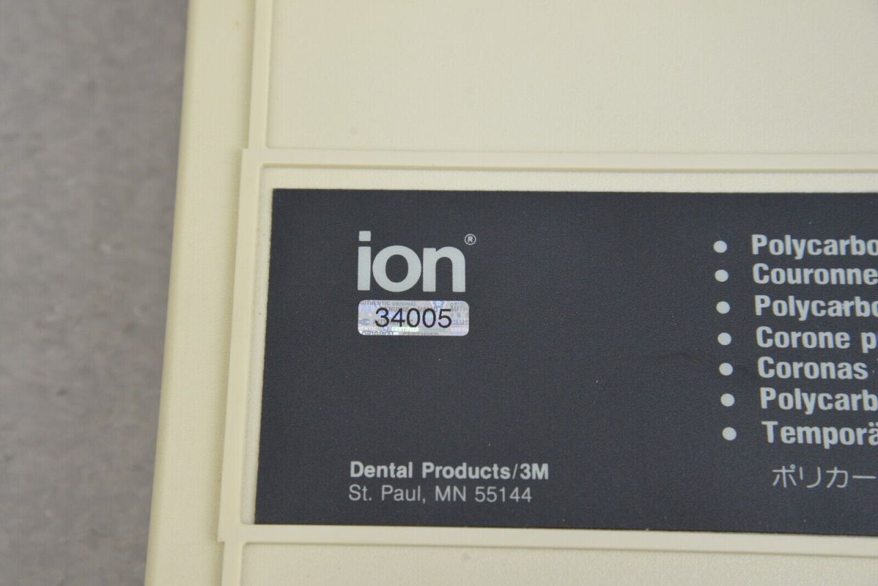 Used 3M ION C-180 Assorted Anterior Polycarbonate Temporary Crown Set ...