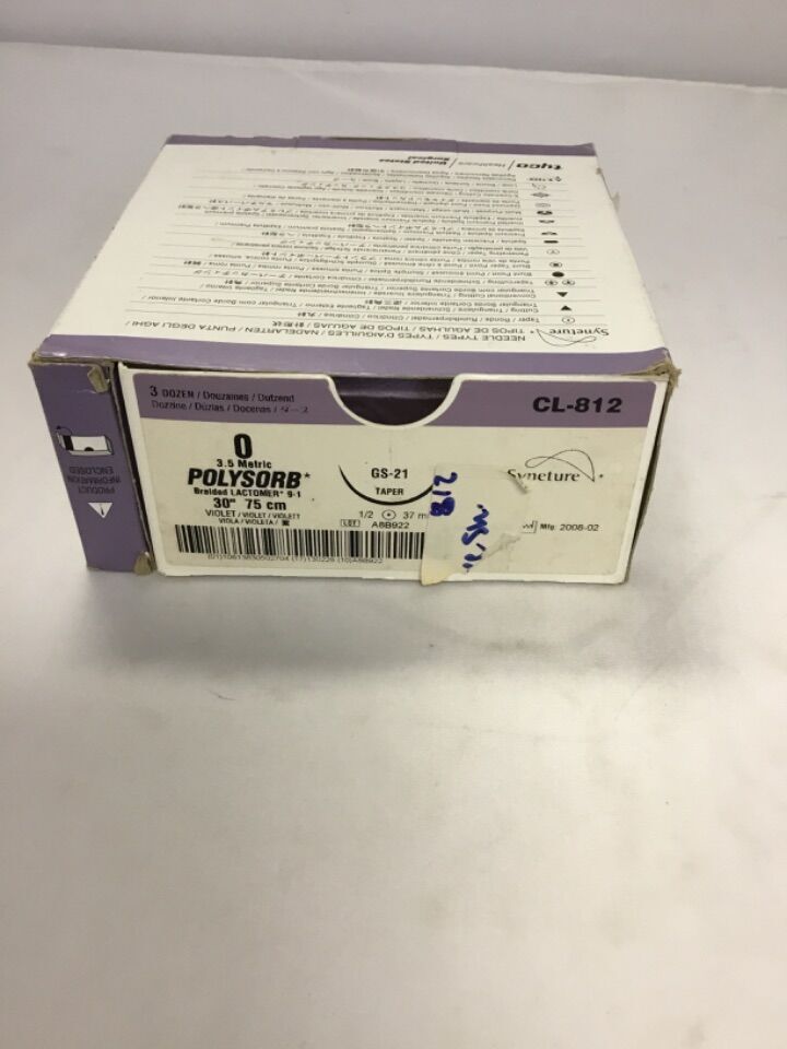 Used SYNETURE Cl-812 Polysorb Disposables - General For Sale - DOTmed ...