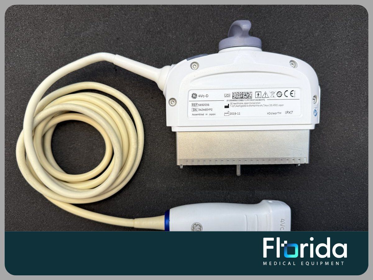 Used GE 2019 4VC-D 3D/4D XDCLEAR PHASED ARRAY TRANSDUCER PROBE REF ...