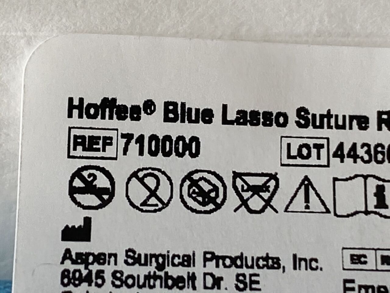 New ASPEN Surgical Hoffee Blue Lasso Suture Retriever 710000 Exp.2026 ...