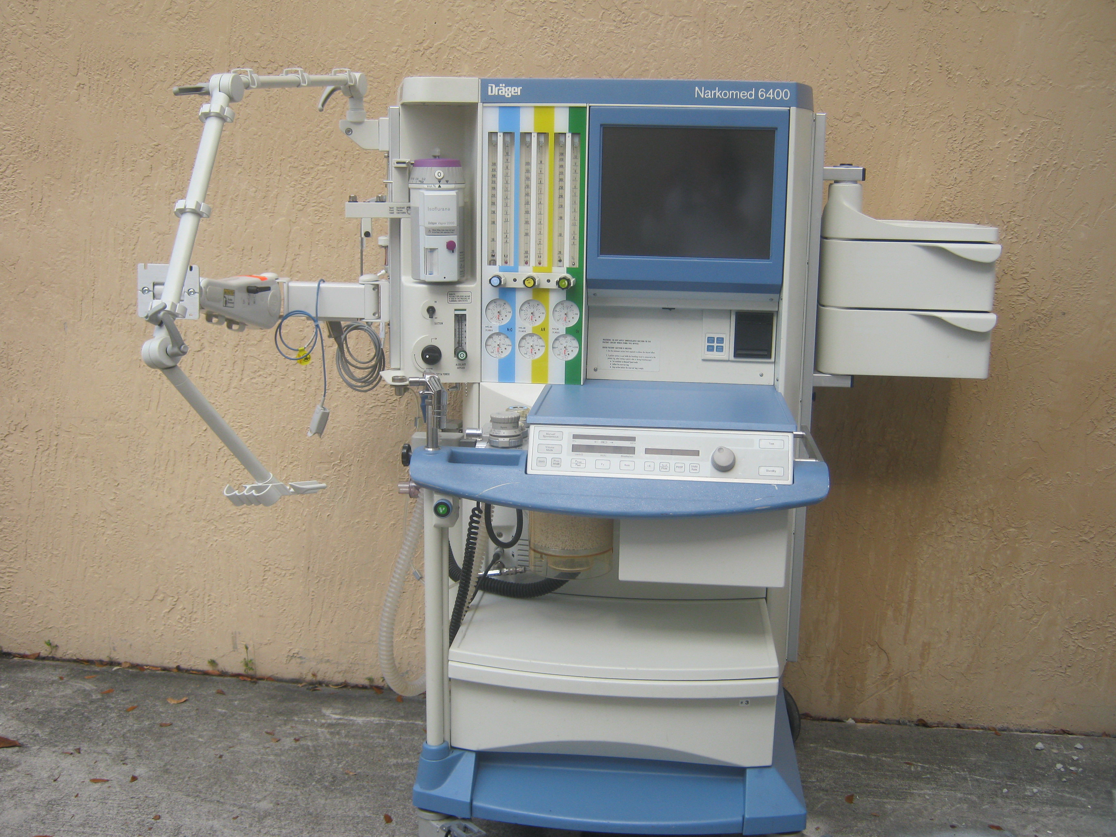 Draeger Narkomed 6400 Anesthesia Machine - Model Information